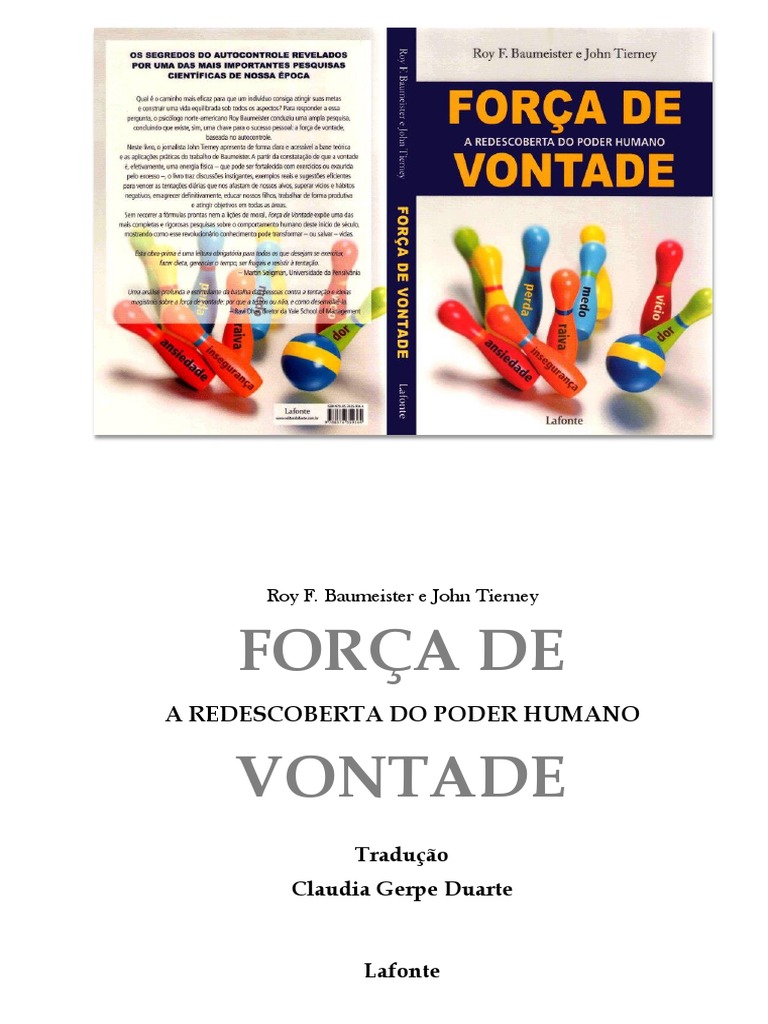 Força de Vontade - Roy F Baumeister e John Tierney PDF | PDF | Mente ...