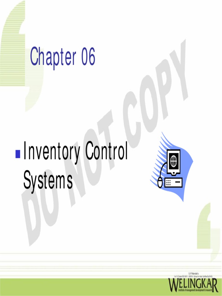 Inventory Control Systems | PDF | Inventory | Market (Economics)