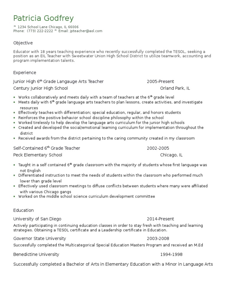 Real Practicum Resume | PDF