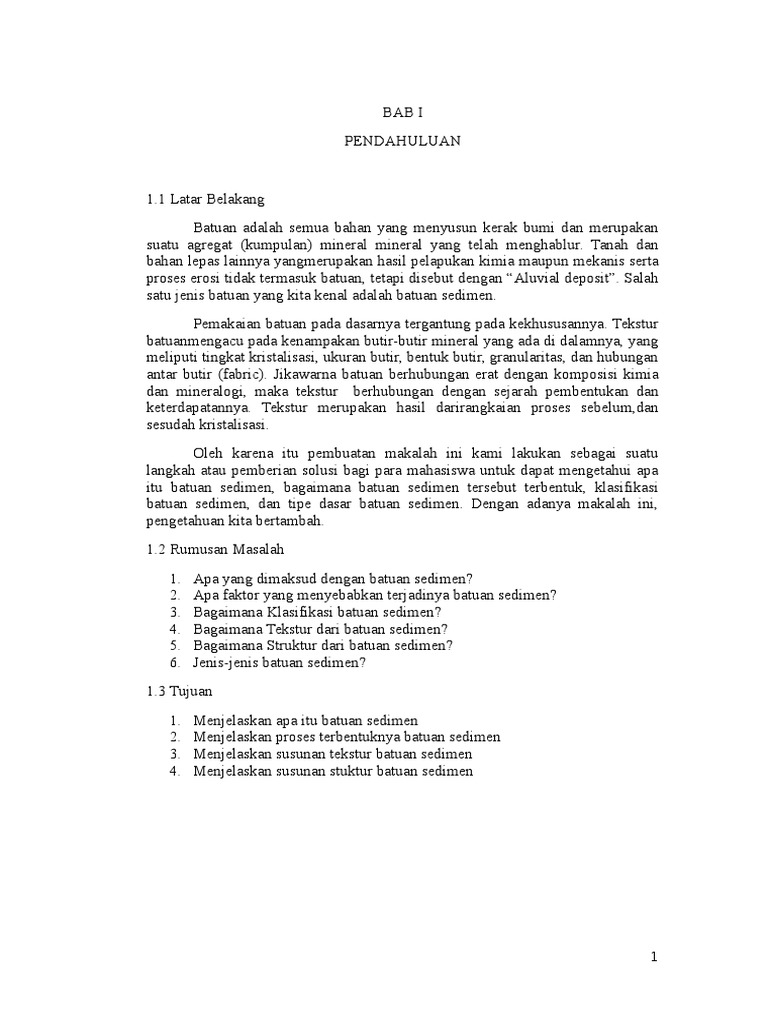 Klasifikasi dan Proses Batuan Sedimen | PDF | Ilmu Sosial | Sains ...