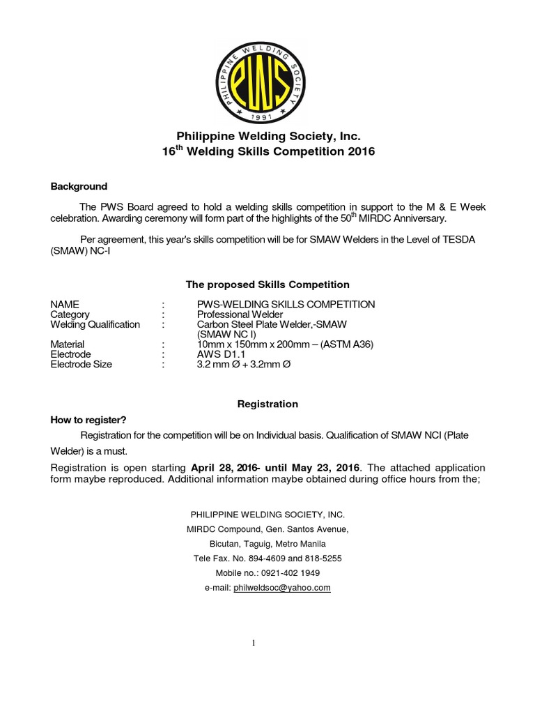 Welding Competition-SMAW Plate | Download Free PDF | Welding | Construction