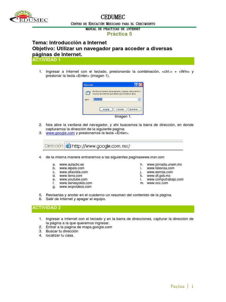 Ejercicios de Internet | Internet | Correo electrónico