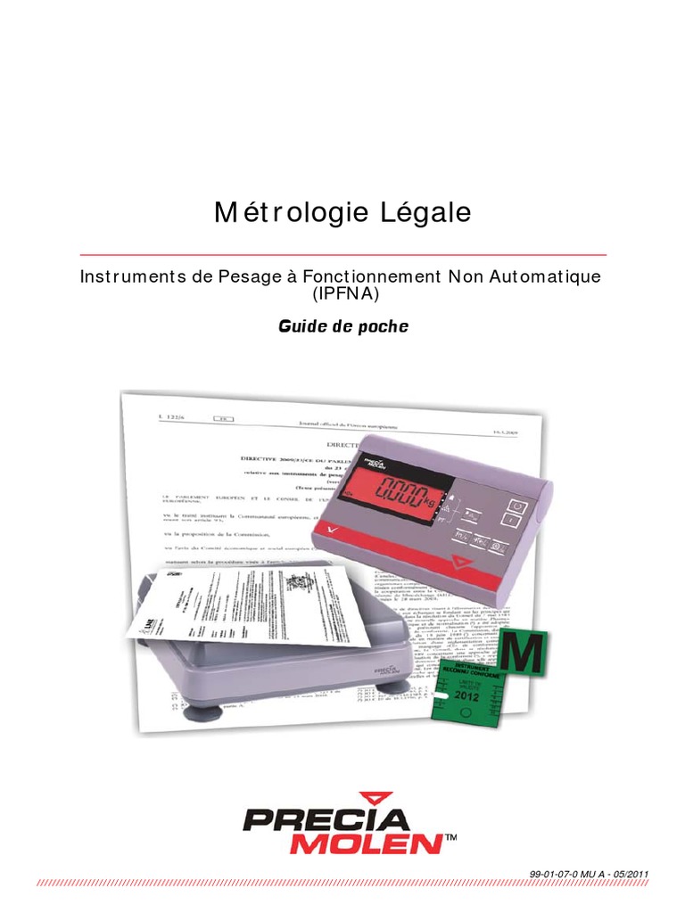 Métrologie Légale des Instruments de Pesage | PDF | Calibrage | Balance ...