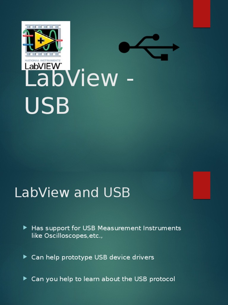 LabView USB | PDF | Usb | Digital Electronics