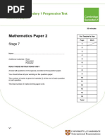 Cambridge Maths Primary Test | PDF | Teaching Mathematics | Science