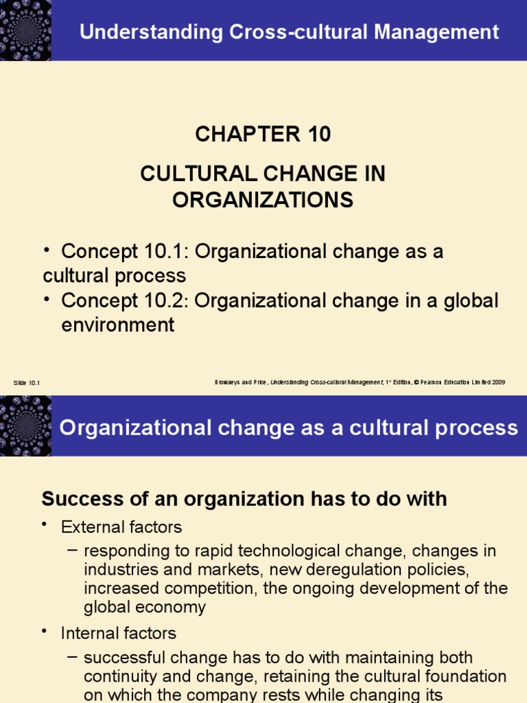 CCM Culture Change in Organizations Chap10 | PDF | Organizational ...