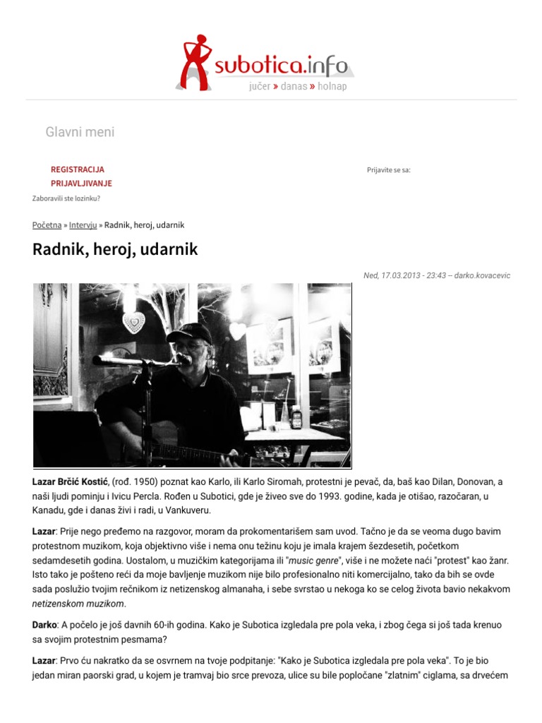 Radnik, Heroj, Udarnik - WWW - Subotica.info - Dešavanja, Najave ...