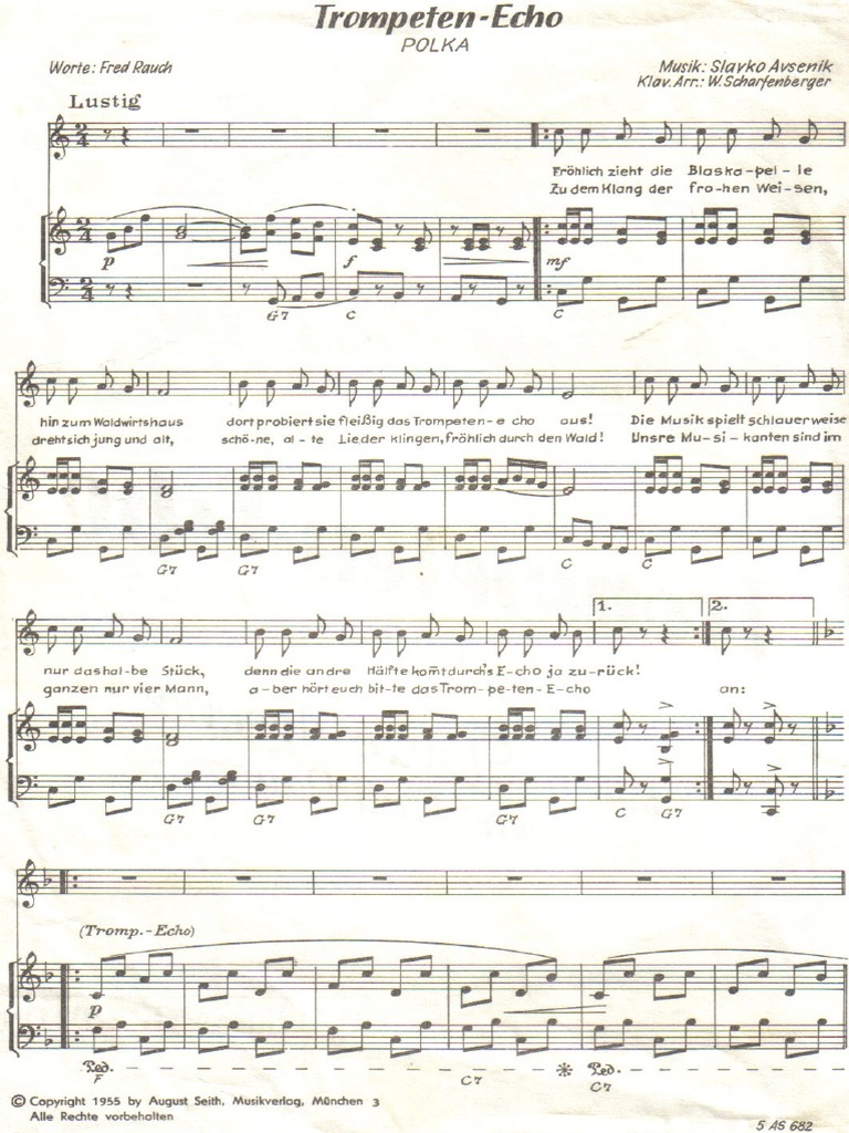 Trompeten Echo Polka Slavko Avsenik