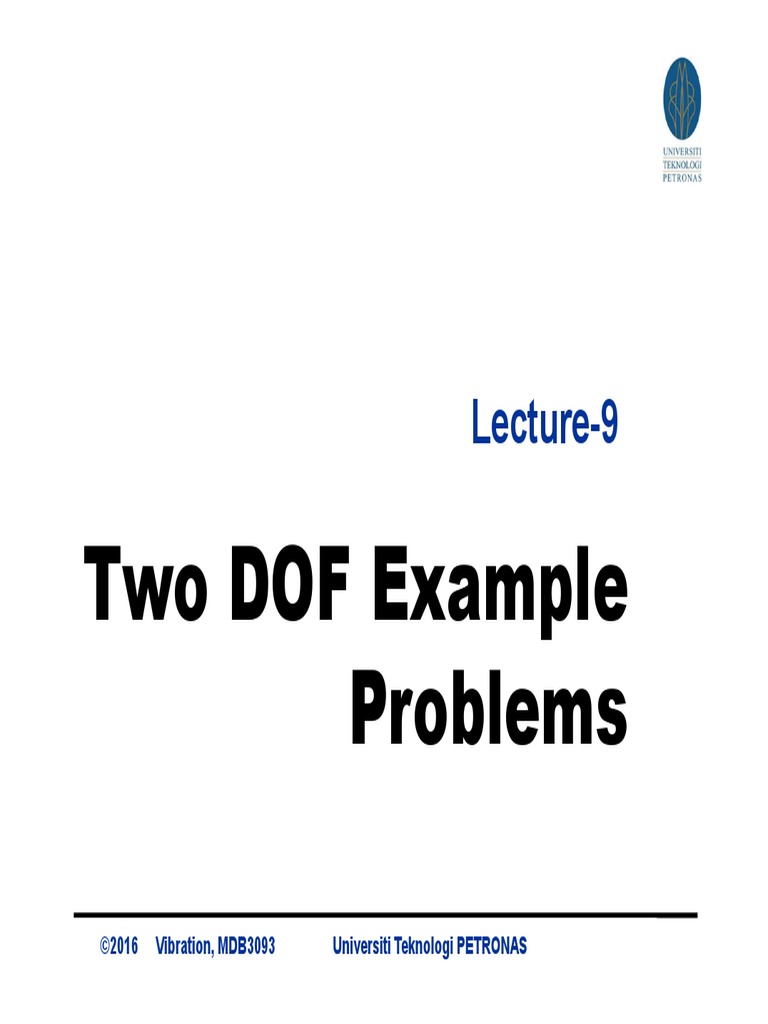 Solution For Tutorial Problem Set - 9 PDF | PDF | Dynamics (Mechanics ...