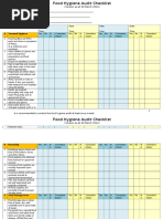 FSSAI Audit Checklist | PDF | Audit | Food Safety