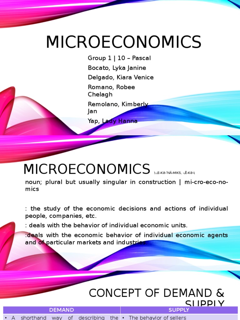 Microeconomics | PDF | Demand Curve | Supply (Economics)