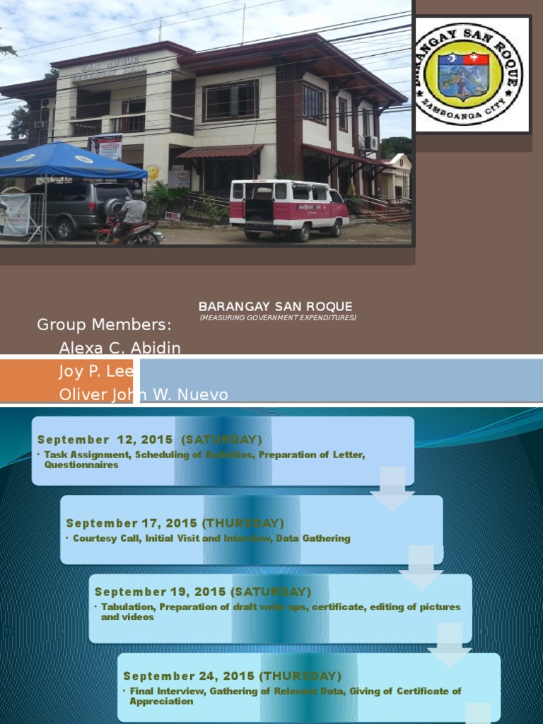 Barangay San Roque - PPTX Expenditure | PDF | Waste | Nature