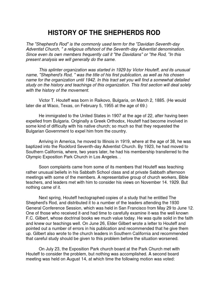 The Shepherd's ROD | Download Free PDF | Eschatology | Theology