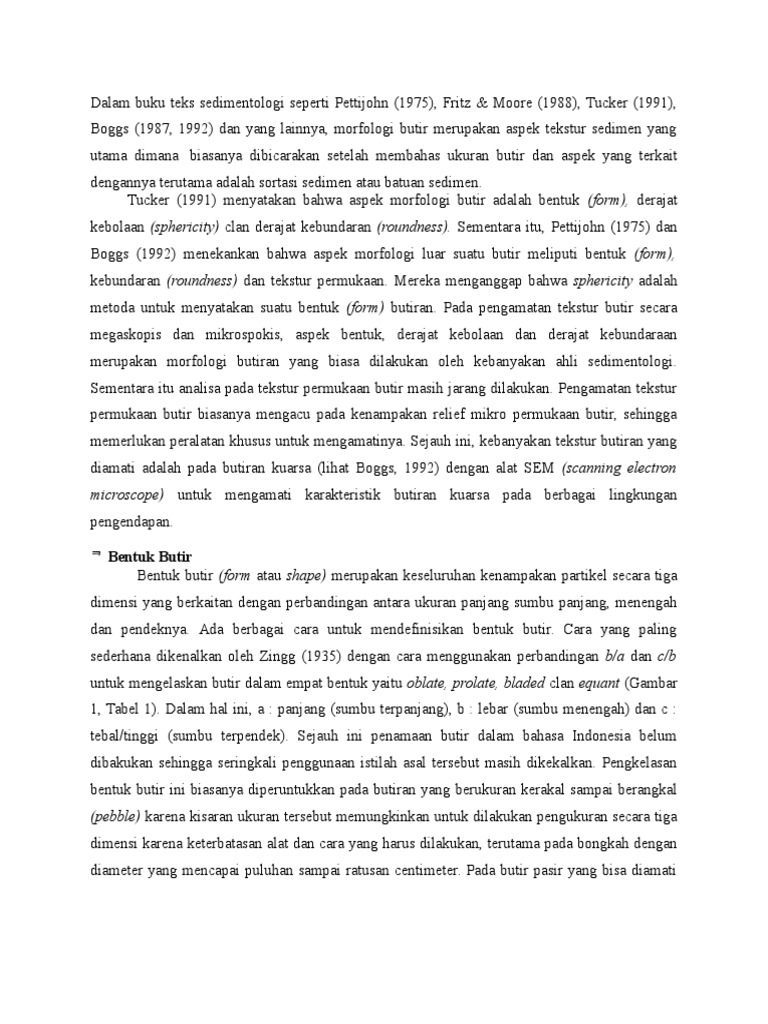 Morfologi Fragmen Batuan dan Butir | PDF | Metode & Bahan Ajar | Sains ...