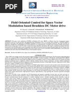 Foc Control of BLDC Motor | PDF | Electric Motor | Power Inverter