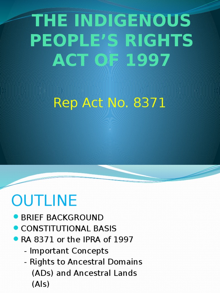 Indigenous Peoples Rights Act Overview | PDF | Indigenous Peoples ...