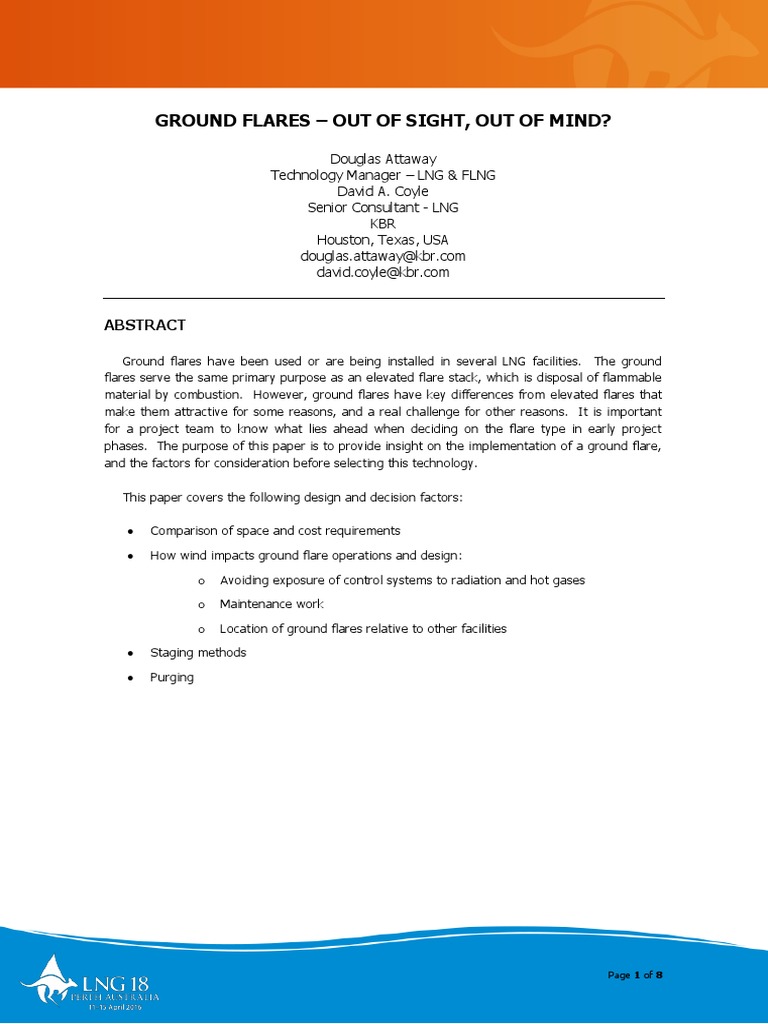 Ground Flares: Understanding the Design Considerations and Operational ...