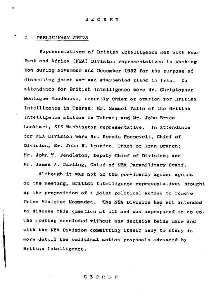 1953 Iran Coup Docs | PDF | Mohammad Reza Pahlavi