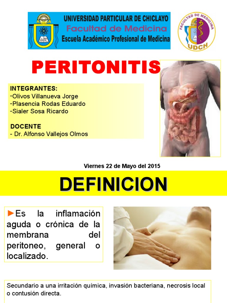 Peritonitis: Causas, Tipos y Síntomas | PDF | Septicemia | Abdomen