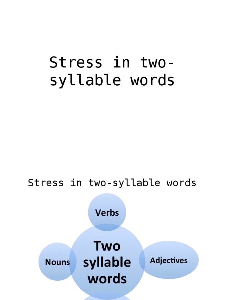 Two-Syllable Words Stress | PDF