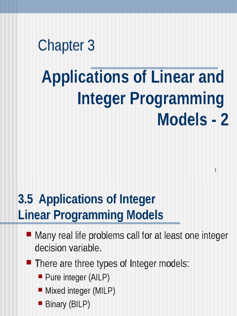 CH 032 | PDF | Linear Programming | Supply Chain Management