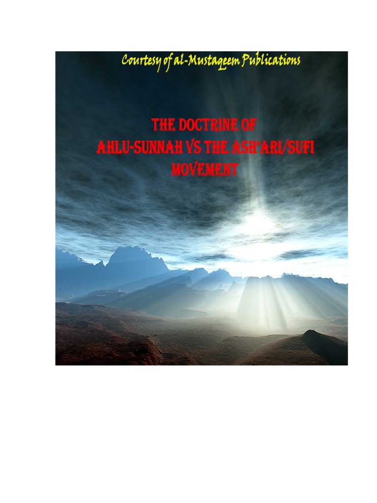 The Doctrine of AhluSunnah Vs The Ashari Movement | PDF | Salafi ...