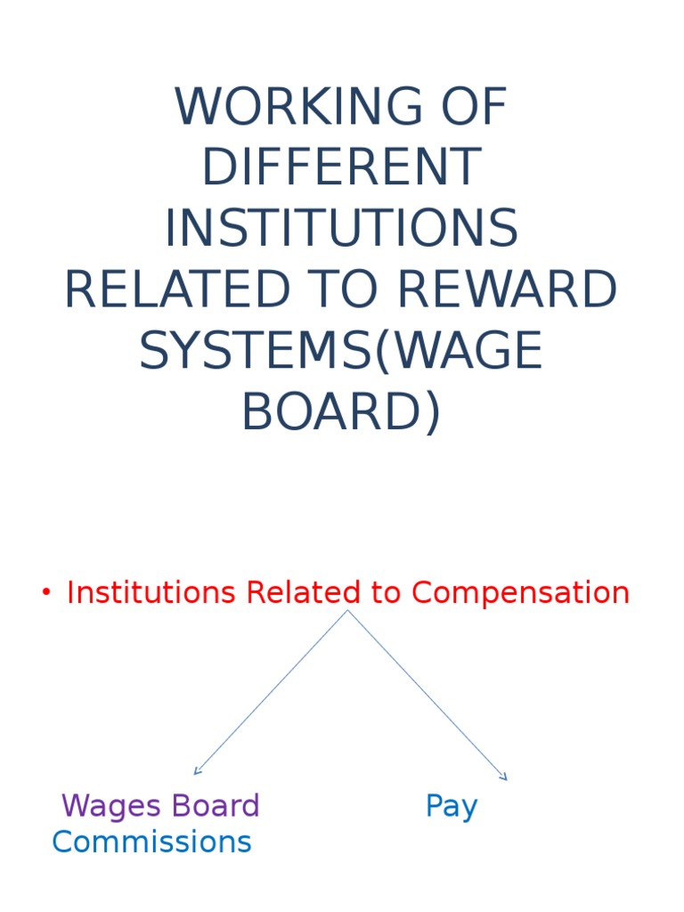 Wage Boards | PDF | Wage | Employment