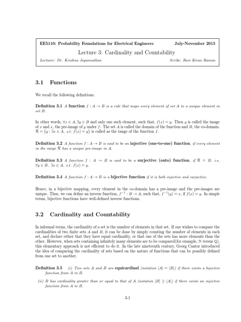 Probabilty Notes at IIT | PDF | Measure (Mathematics) | Probability Theory