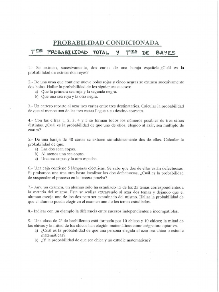 EJERCICIOS - PROBABILIDAD - 2 Resueltos PDF | PDF