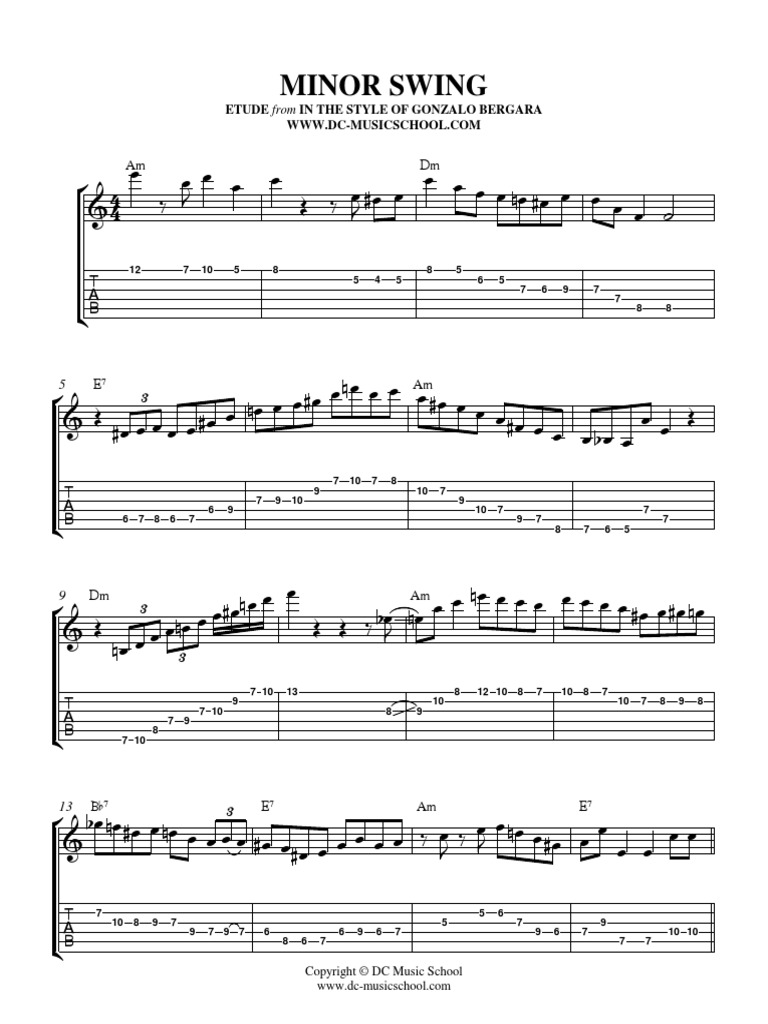 G Bergara Minor Swing PDF | PDF