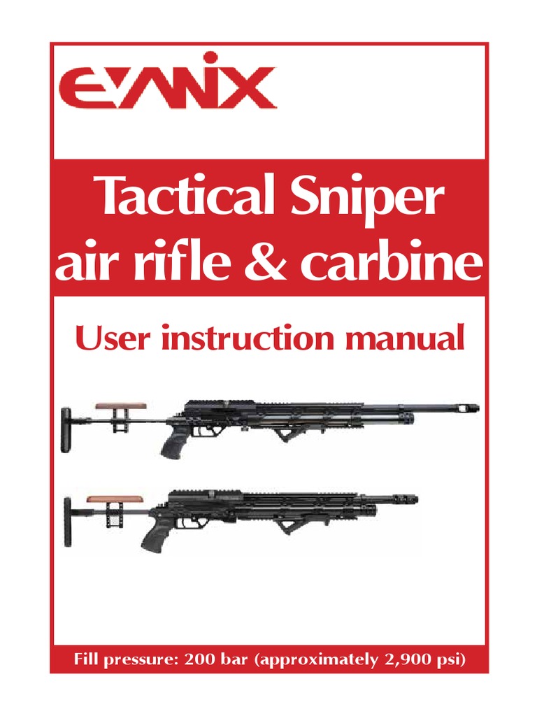 Evanix Tactical Sniper Owners Manual | PDF | Magazine (Firearms) | Firearms