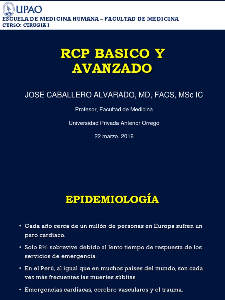 RCP básico y avanzado: una guía completa sobre la reanimación cardiopulmonar | PDF | Reanimación ...