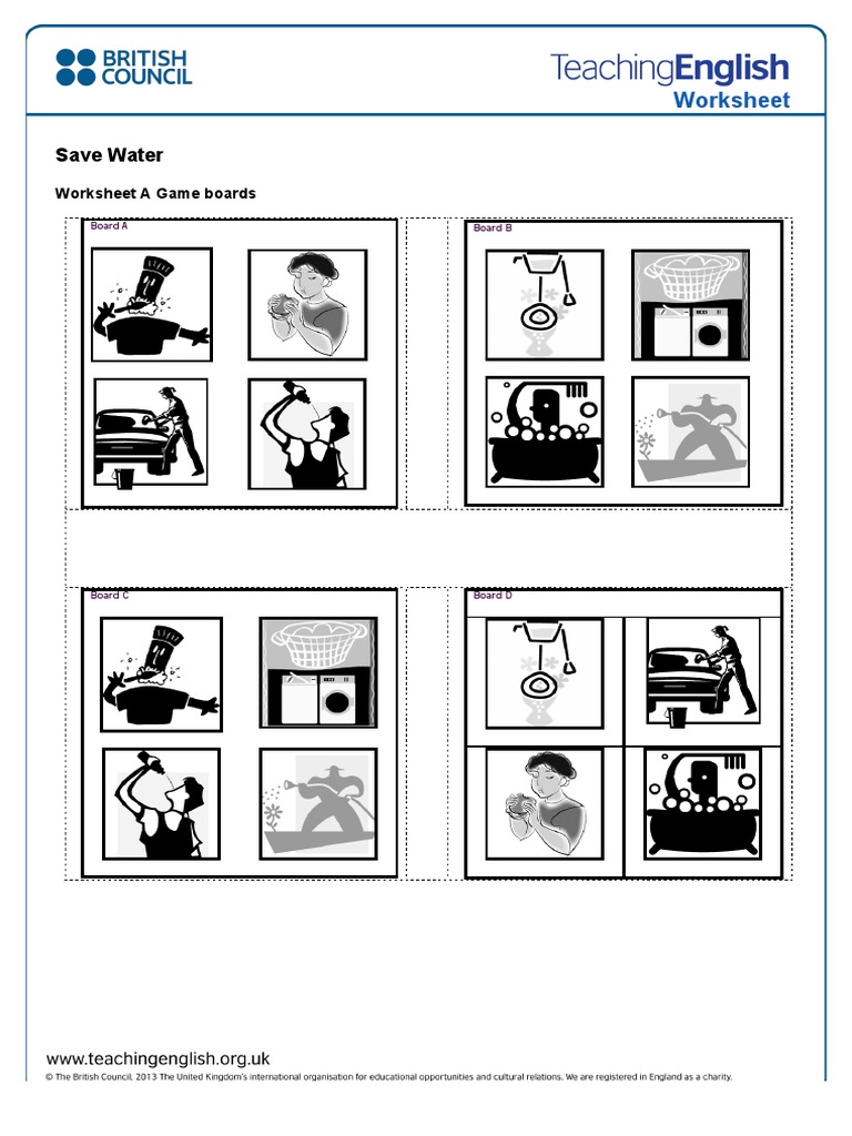 Save Water Worksheet | PDF