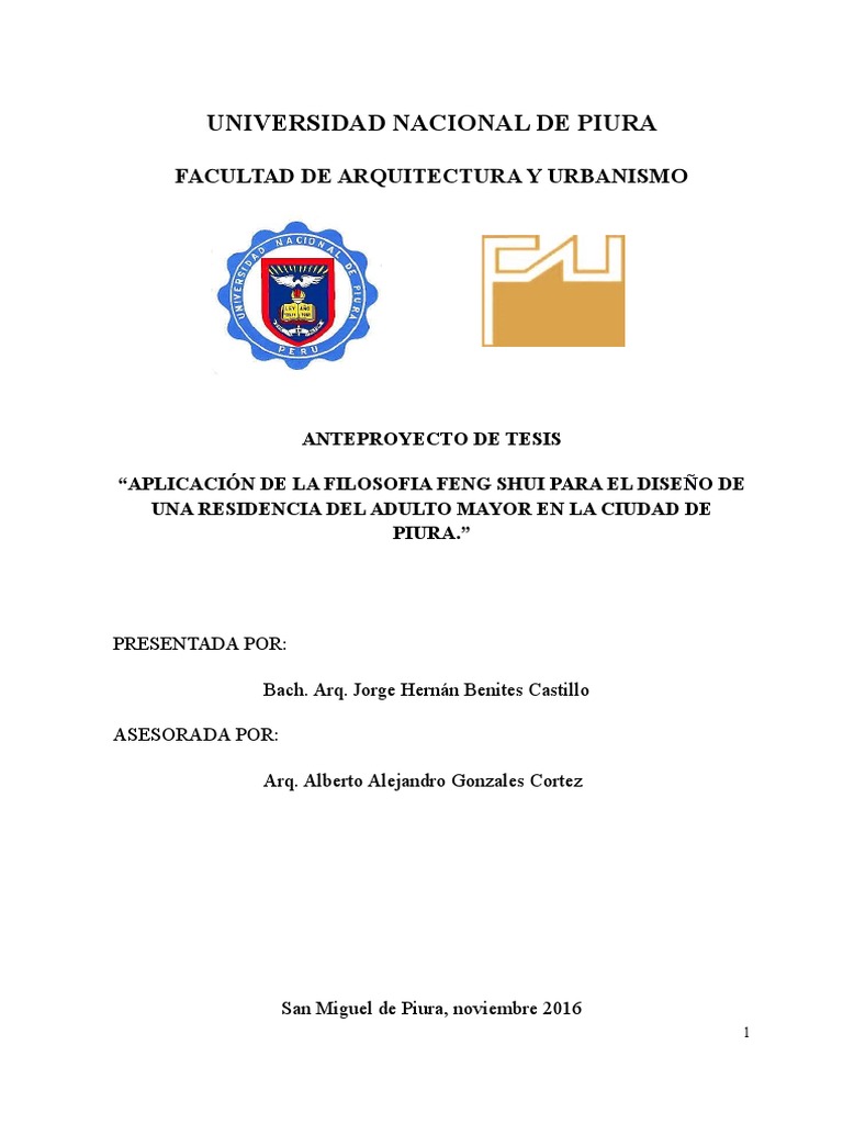 Anteproyecto - Prefinal Entrega | PDF | Feng Shui | Yin y yang