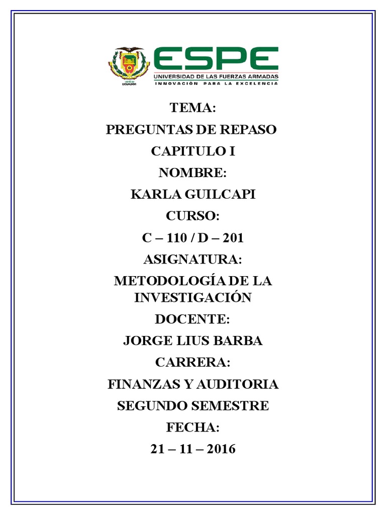 Preguntas de Repaso Del Capitulo I y II | PDF | Science | Información