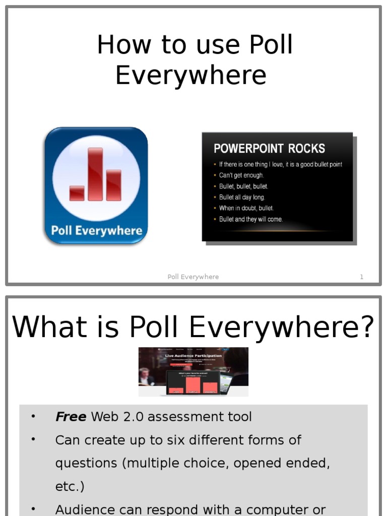 how to use poll everywhere | World Wide Web | Technology
