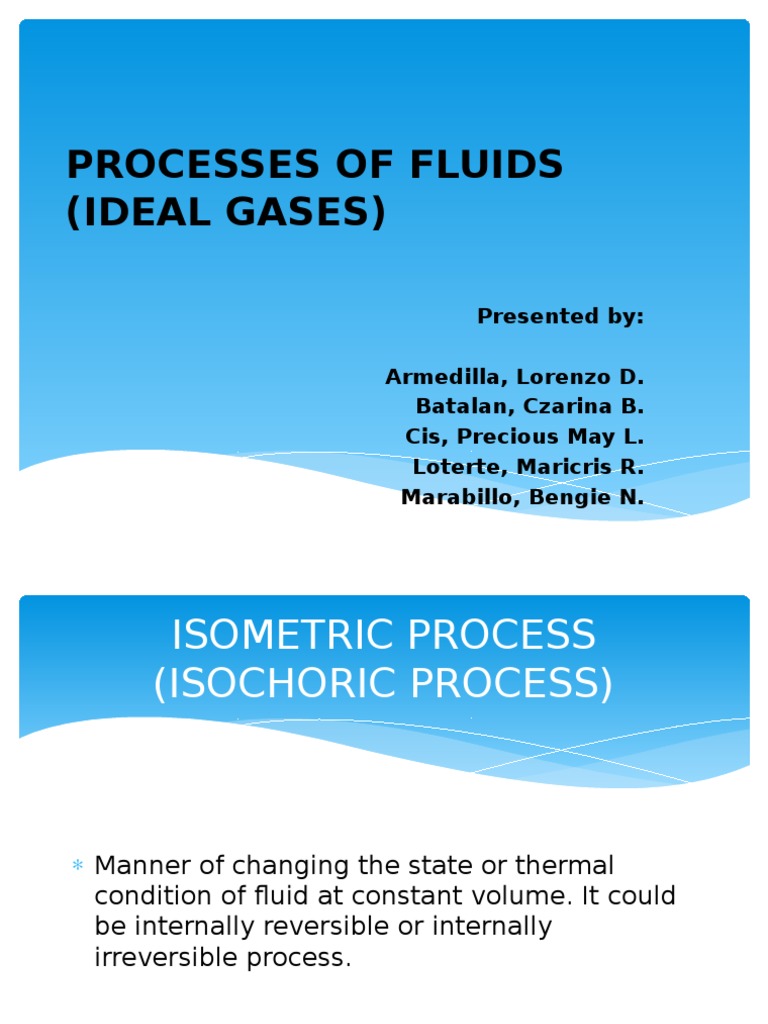 Processes of Fluids | PDF