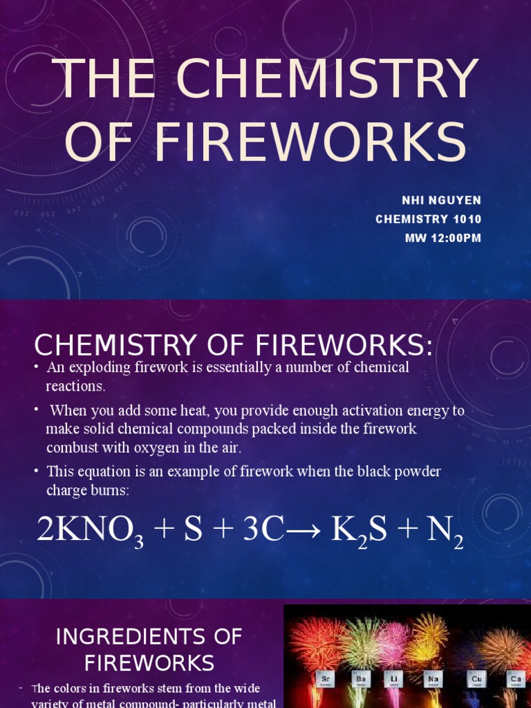 the chemistry of fireworks