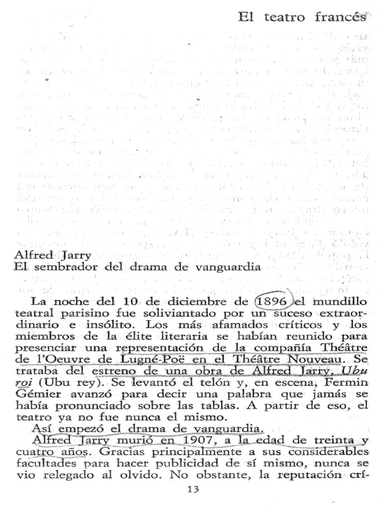 T150 - WELLWARTH - Teatro de Protesta y Paradoja (Teatro Francés) | PDF