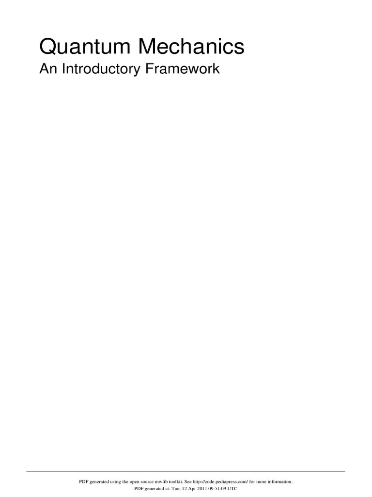 Overview of Quantum Mechanics Principles | PDF | Quark | Quantum Mechanics