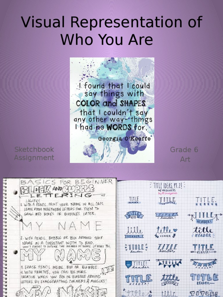 Sketchbook Title Page | PDF