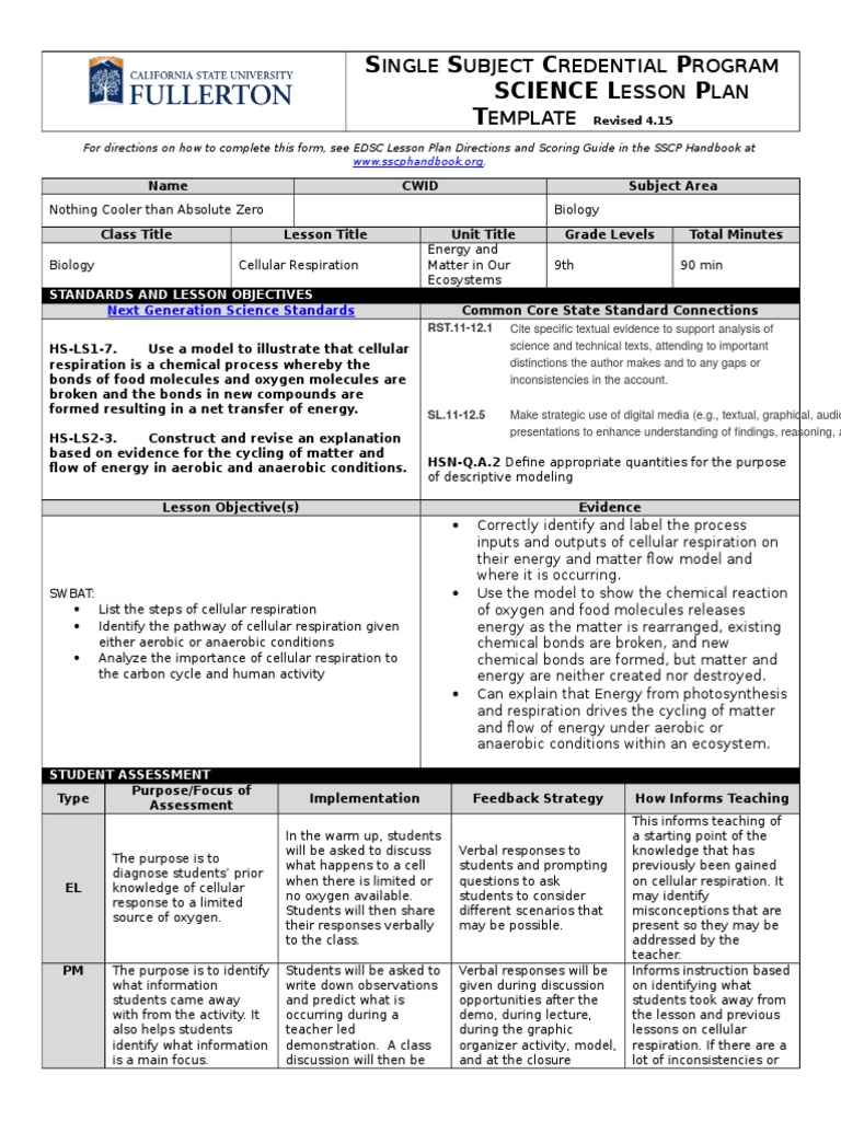 442c Lesson Plan 4 | PDF | Career & Growth