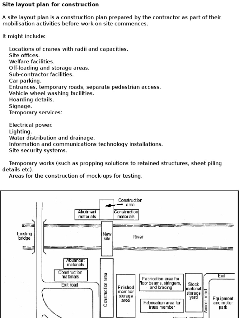Sample - Construction Site Plan | PDF | Business | Technology & Engineering