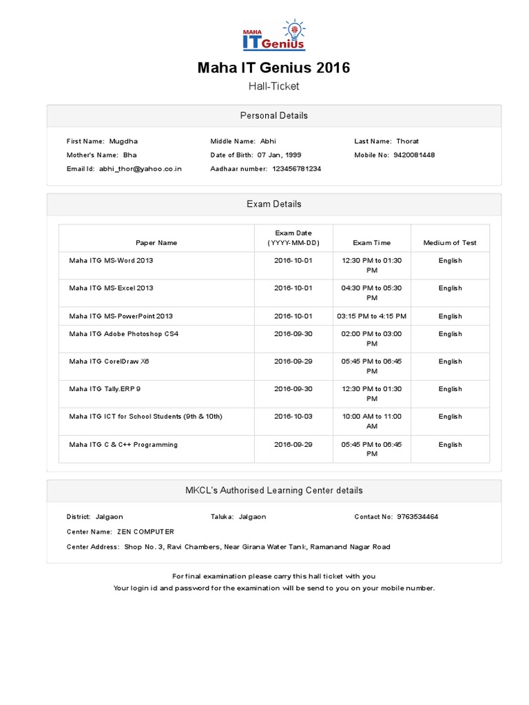 MKCL's Maha IT Genius 2016 | PDF | Computer Security | Security