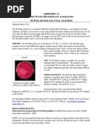 Colilert-18 SOP 2016 | PDF | Escherichia Coli | Water
