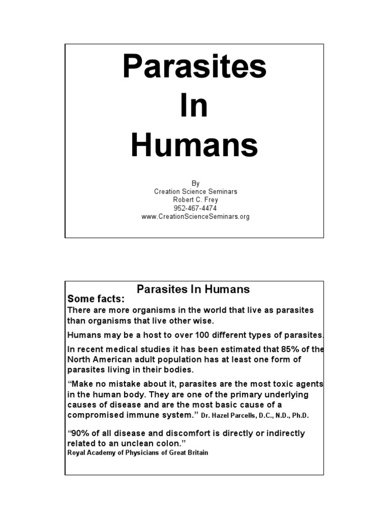 Parasites in Humans | PDF | Fatigue (Medical) | Anemia
