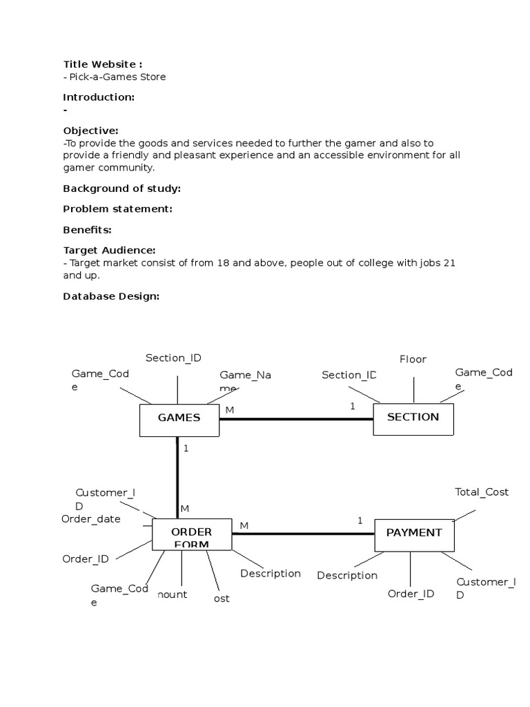 Project Proposal (Database Struture) | PDF