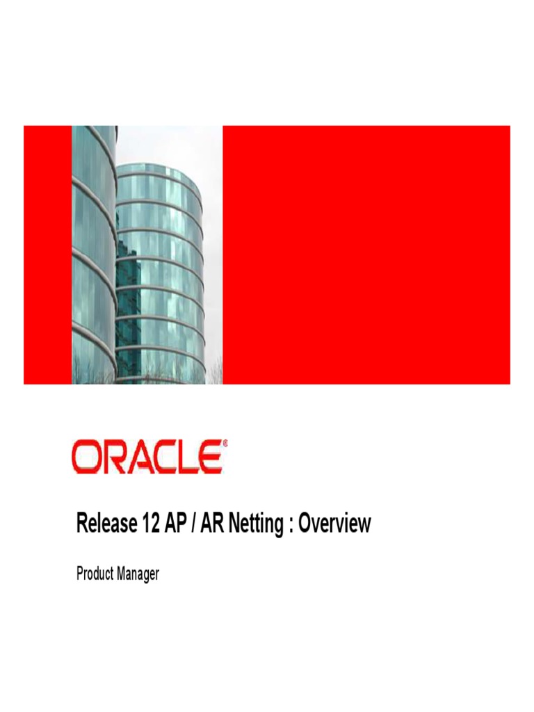 AP AR Netting R12 Overview PDF | PDF | Receipt | Financial Transaction