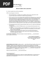 Bid Securing Declaration Sample Form | PDF | Affidavit | Notary Public