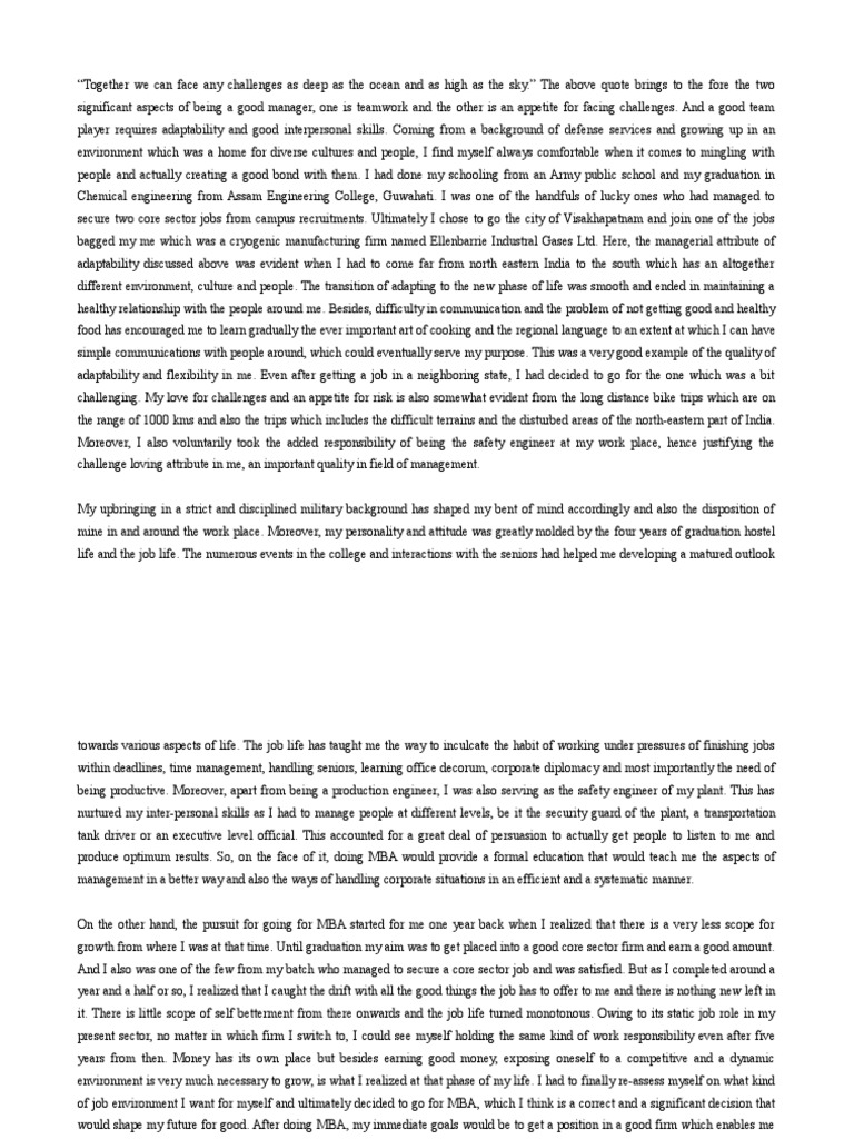 Sop | PDF | Behavioural Sciences | Cognition